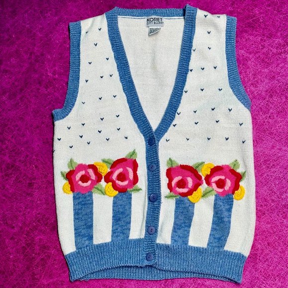 Koret | Jackets & Coats | Vintage 99s Koret City Blues Sweater Vest ...